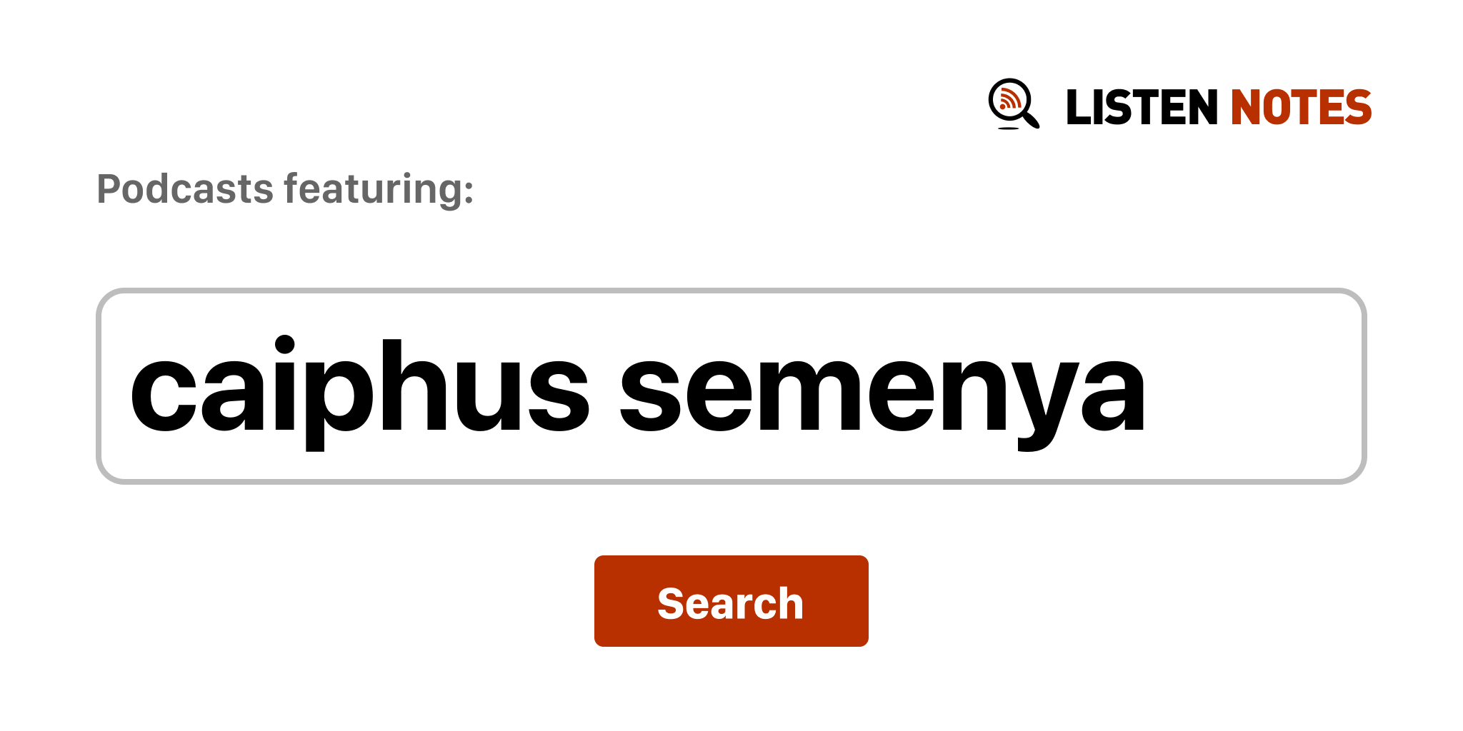 Caiphus Semenya - Top-Podcast-Folgen